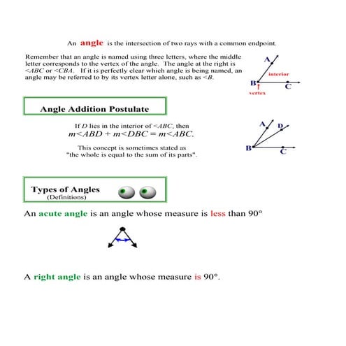 Angles in geometry | PDF