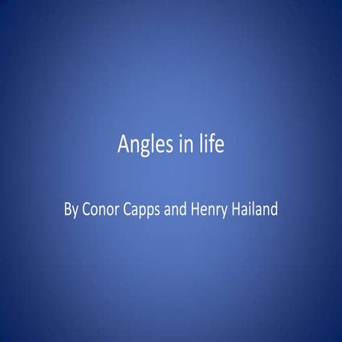 Angles In Life | PPTX