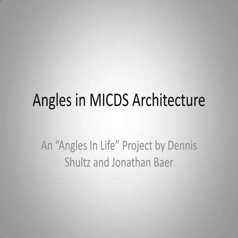 Angles In Micds Architecture | PPTX | Physics | Science