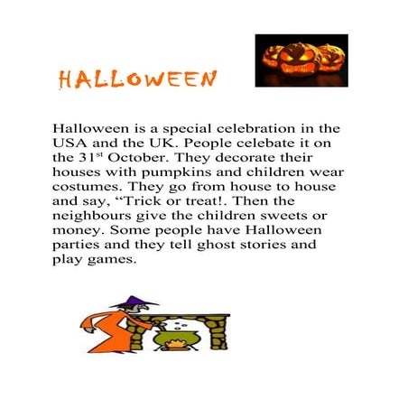 Halloween Power Point for ESL Students | PPSX