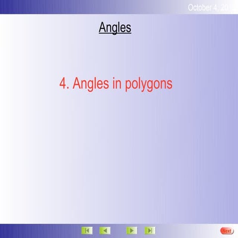 Angles polygons | PPT | Geography | Science