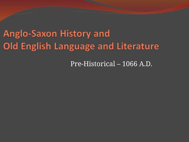Old english power point | PPT