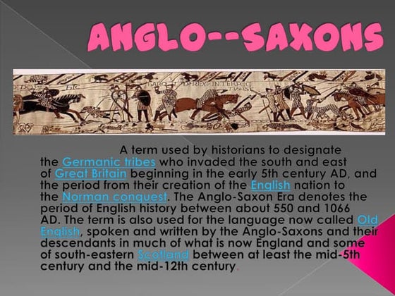 The Anglo-Saxons | PPTX