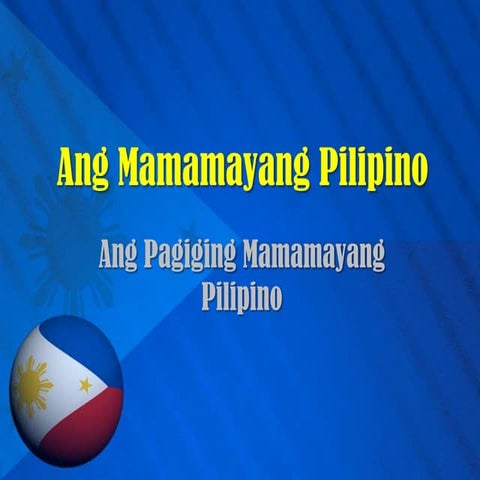 Ang mamamayang pilipino | PPTX