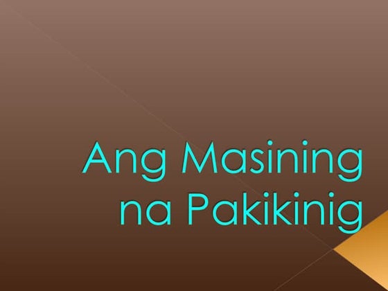 Uri ng pakikinig | PPTX