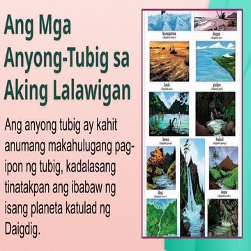 Mga anyong tubig | PPTX