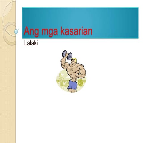 Ang mga kasarian | PPTX