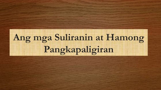 Suliranin sa solid waste | PPTX