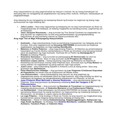 Nasyonalismo | PPTX