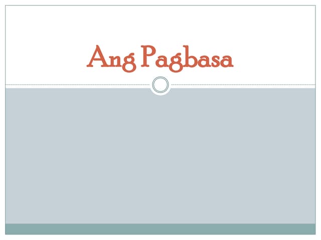 Kahalagahan ng pagbasa | PPT