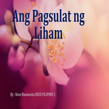 Ang pagsulat ng liham | PPTX