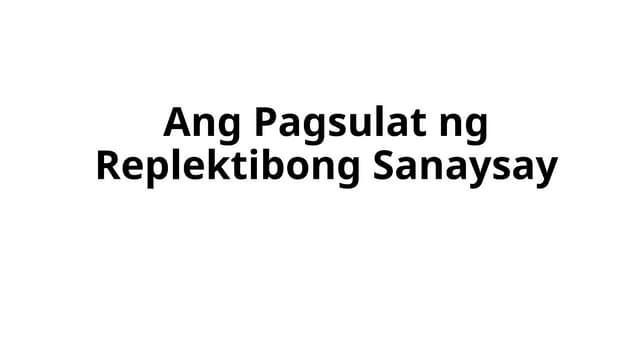 Paano ang tamang pagsulat ng sanaysay para sa a | DOCX