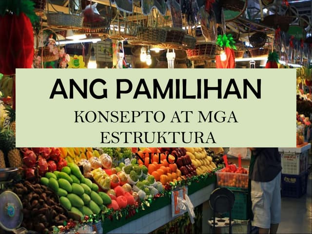 konsepto ng pamilihan. powerpoint presentation | PPTX