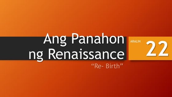 Sining sa Renaissance Period | PPTX