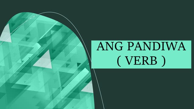 Pang abay na Panang-ayon, pananggi at pang-agam (ACTIVITY) | PPTX
