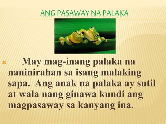 Ang Alaga; Isinulat ni Barbara kemenye | PPT