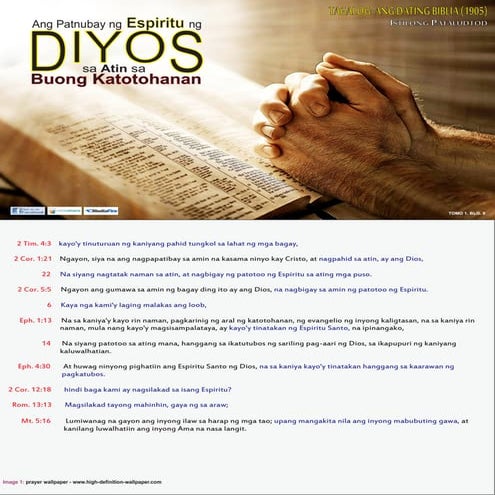 Ang patnubay ng espiritu ng diyos sa atin sa buong katotohanan | PDF