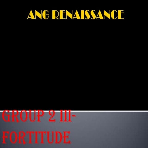 Ang renaissance | PPSX