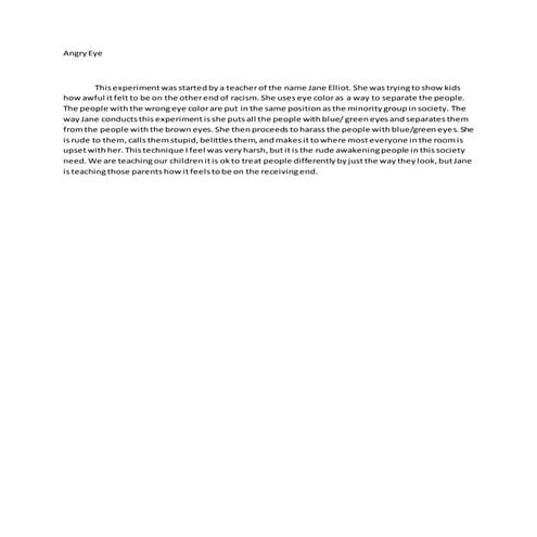 The angry eye | DOCX