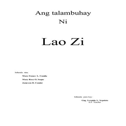 Talambuhay Example Talambuhay | PDF