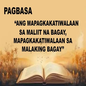 ANG TUSONG KATIWALA powerpoint presentation | PPTX