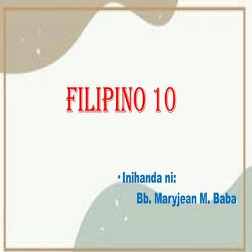 FILIPINO 10 ANG PARABULA NG TUSONG KATIWALA.pptx