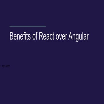 Pov How Does React Compare To Angular In 2024 Ppt 2563