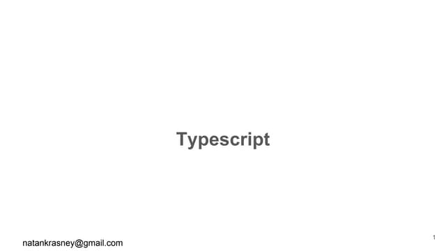 Angular 2 Typescript Ppt