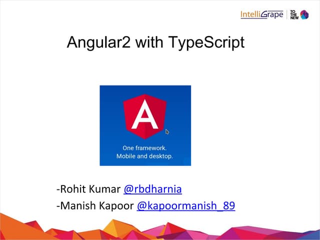 Angular2 With Typescript Ppt 6211