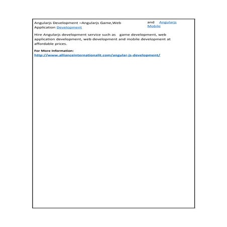 Angularjs Mobile Development | PPT | Web Development | Internet