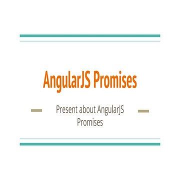 AngularJS Promises | PPT