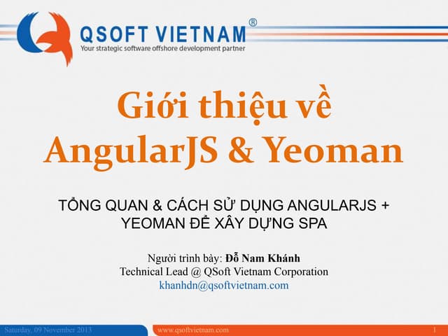 Giới Thiệu Overview Về Angularjs Yeoman Ppt 9065
