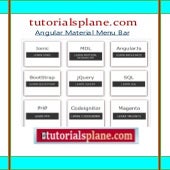 Angular Material Menu Bar | tutorialplane.com