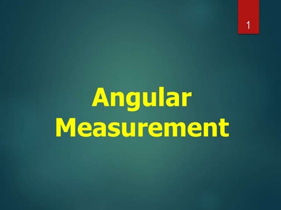Angular measurements | PDF | Physics | Science