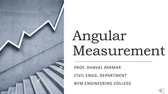 Angular measurement for surveying | PPT | Geography | Science