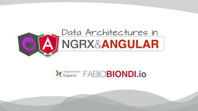Data architectures in Angular & NGRX Introduction | PPT Data architectures in Angular & NGRX Introduction | PPT