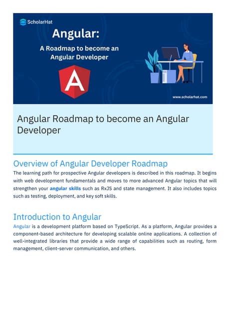 Angular Roadmap For Beginner PDF By ScholarHat.pdf Angular Roadmap For Beginner PDF By ScholarHat.pdf