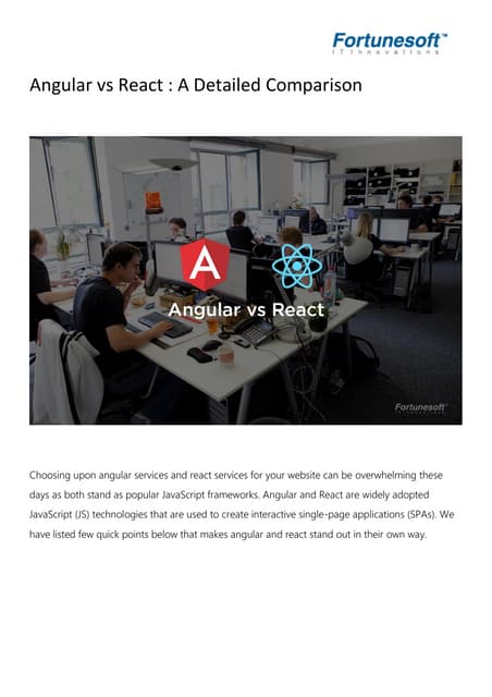 Angular Vs React A Complete Comparison Guide Pdf