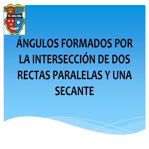 Hoja De Trabajo Sobre Rectas Paralelas E Intersecantes