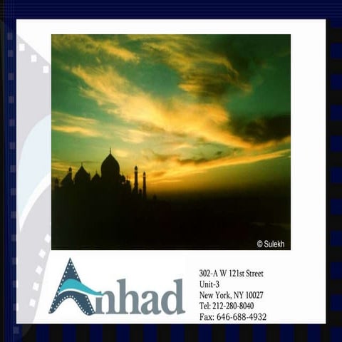Anhad | PPTX | Media Industry | Industries