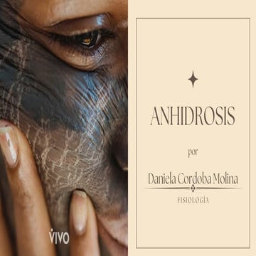 Anhidrosis Dermatologia 2023 Exposicion | PPTX