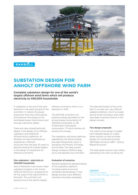 Offshore substation design in Ramboll | PDF | Civil Engineering ...