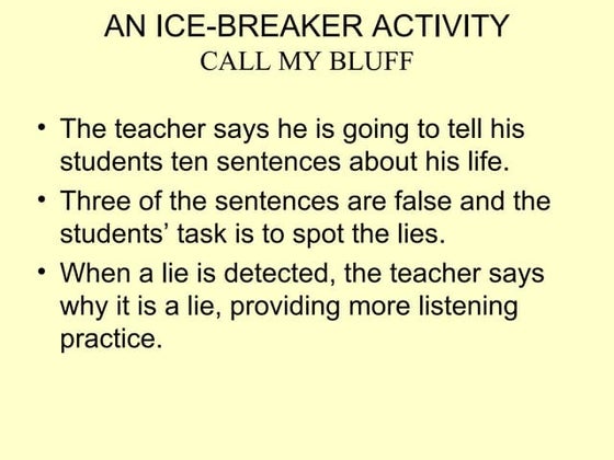 Ice breaker activity introduction | DOCX