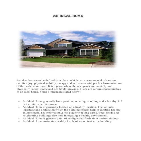 An ideal home | PDF