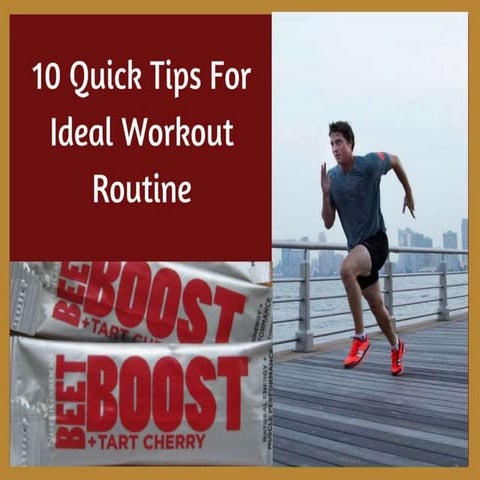 An Ideal Workout Routine | BeetBoost | PPTX | Fitness and Exercise ...