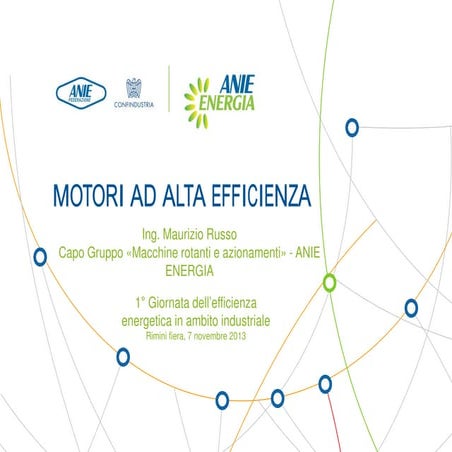 ANIEnergia - Motori ad alta efficienza | PPT