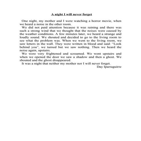 A Night I Will Never Forget | DOC | Horror | Genres