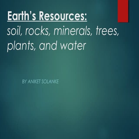 Earth's Resources | PPT