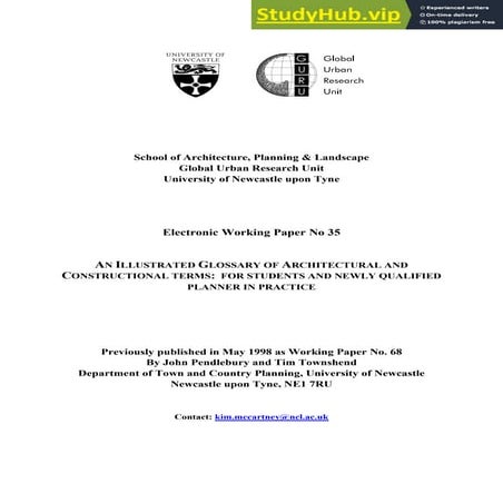 AN ILLUSTRATED GLOSSARY OF ARCHITECTURAL AND CONSTRUCTIONAL TERMS FOR ...