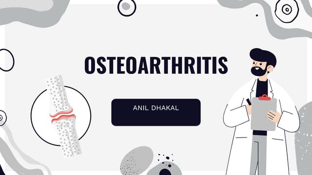case presentation on osteoarthritis | PPTX